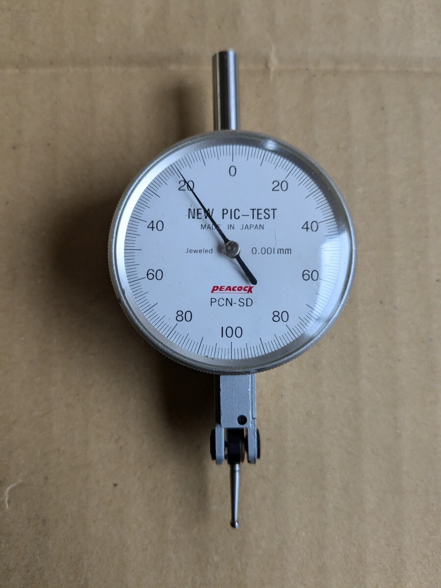 Yahoo!オークション - ピーコック 面径大ダイヤルゲージ 0.001mm てこ...