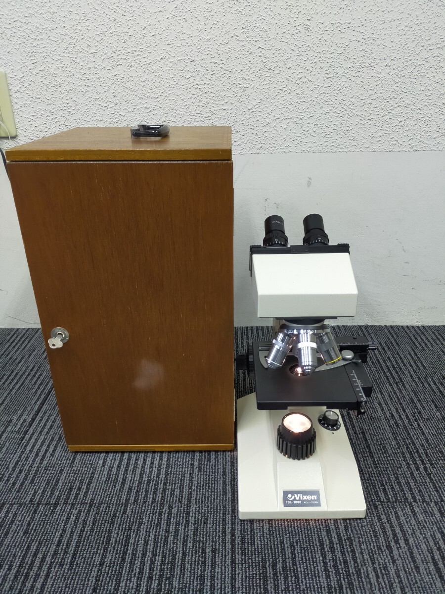 Yahoo!オークション - Vixen 顕微鏡 FBL-1000 40X～1000X 鍵付き ビク...