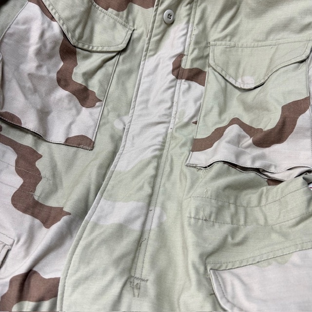 Yahoo!オークション - 米軍実物 80s M65 デザートカモ フィールドジャ...