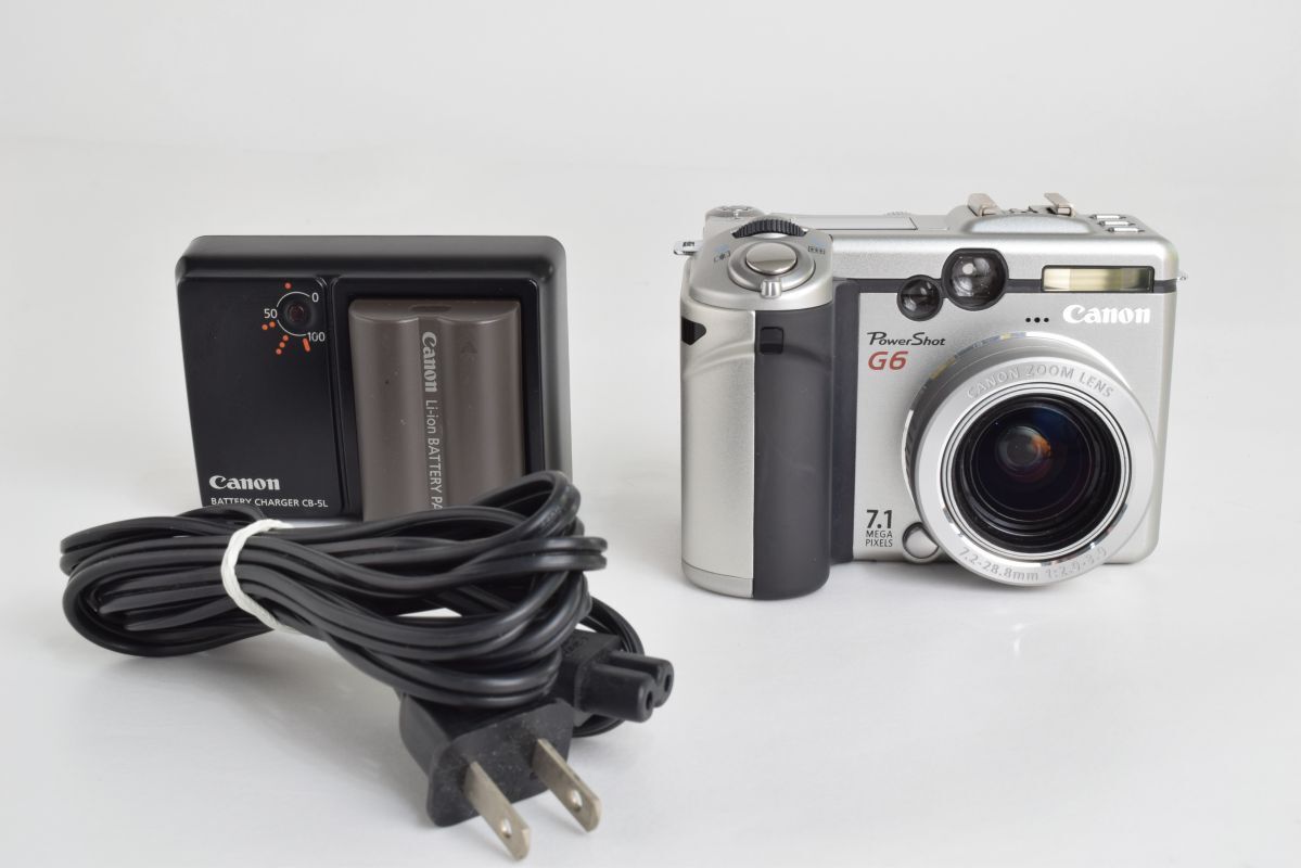 Yahoo!オークション - 【動作美品】キャノン Canon PowerShot G6 シル...