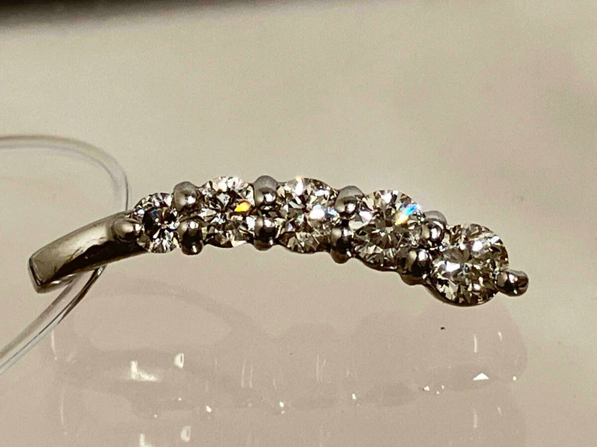 Yahoo!オークション - K18WG／5Pダイヤ付きペンダントトップ／バチカン...