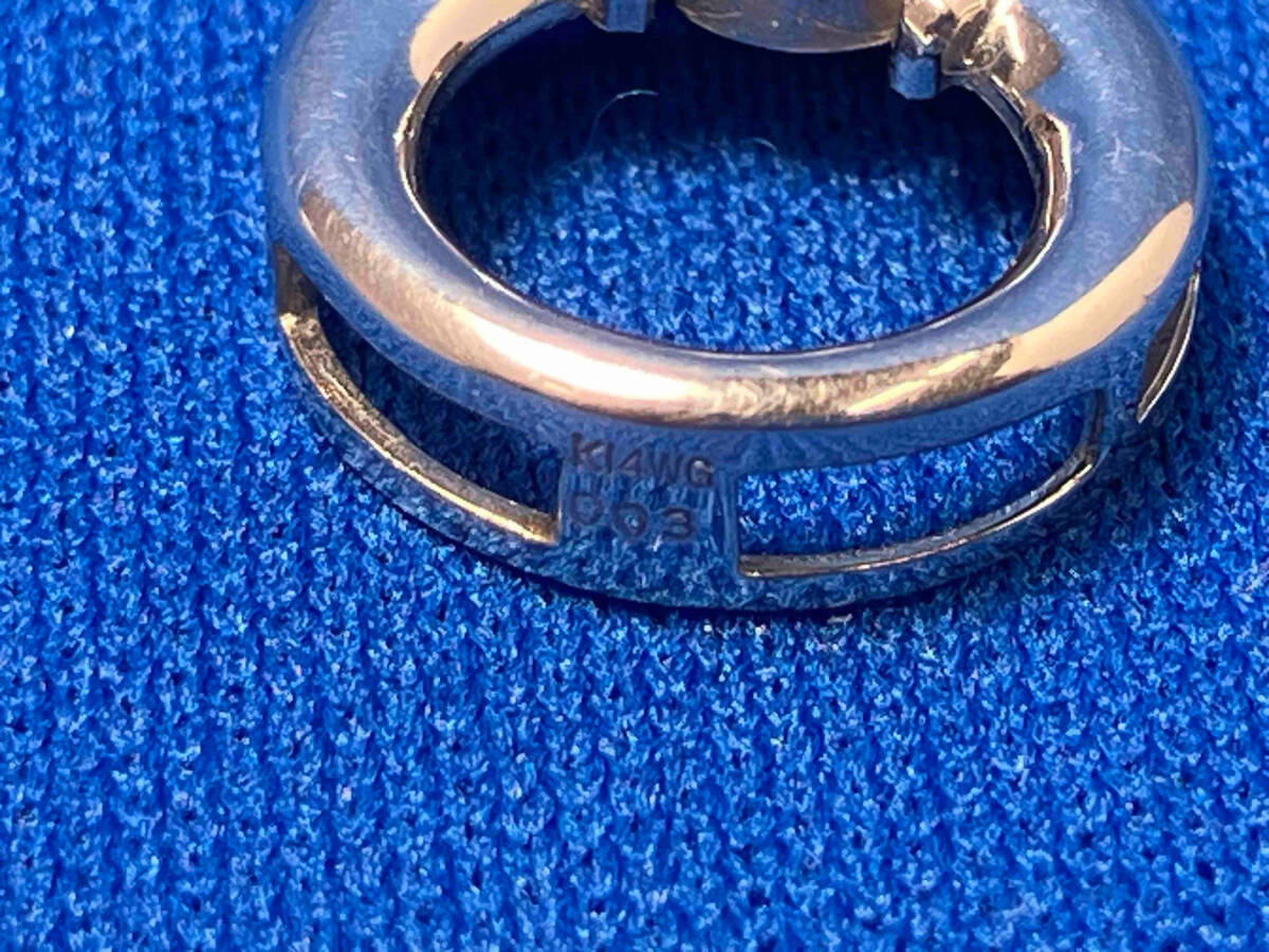 Yahoo!オークション - K14WG ホワイトゴールド ペンダントトップ 0.9g ...