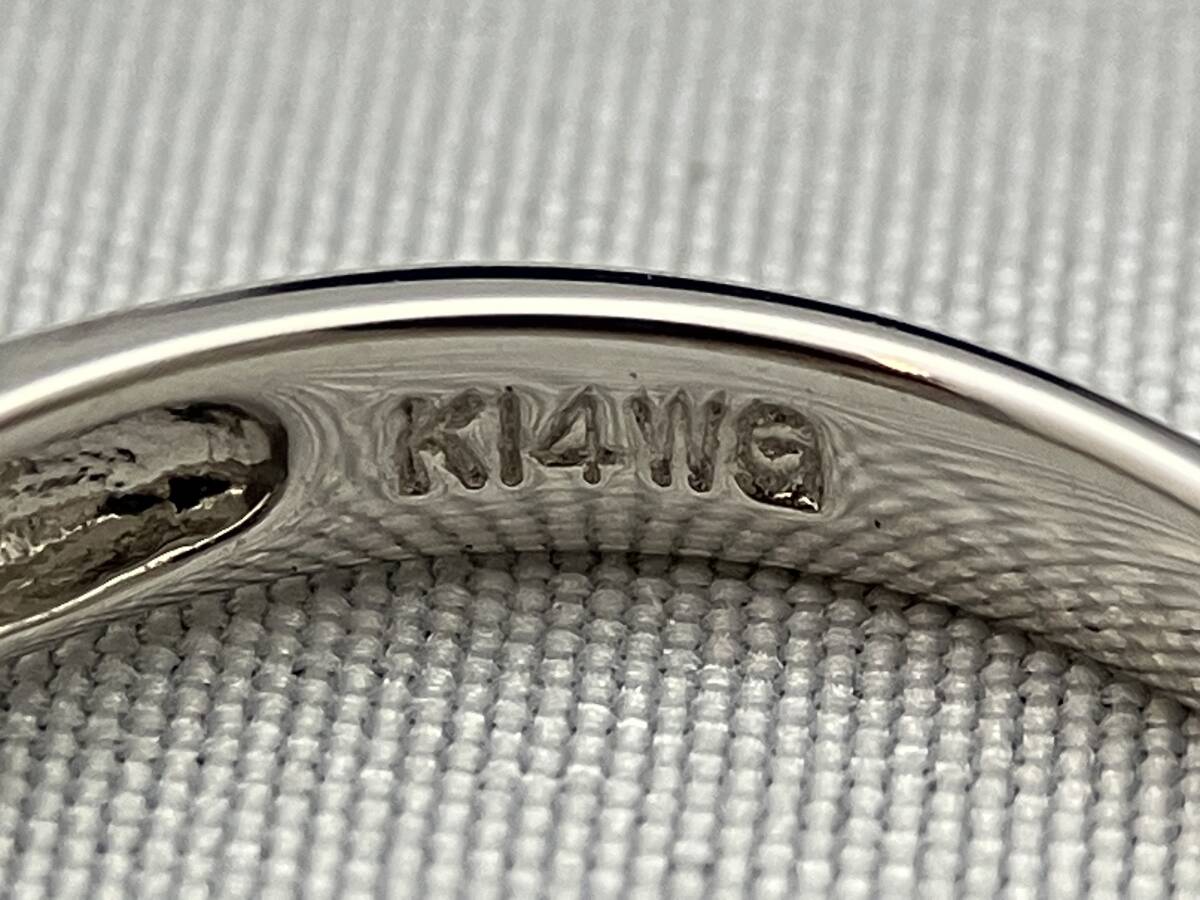 Yahoo!オークション - 【新品仕上済】 K14WG 天然 ダイヤモンド 0.20ct...