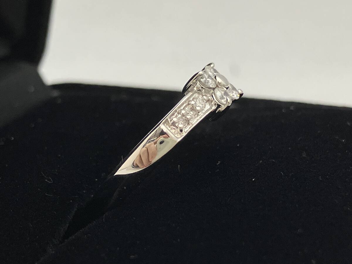 Yahoo!オークション - 【新品仕上済】 K14WG 天然 ダイヤモンド 0.20ct...