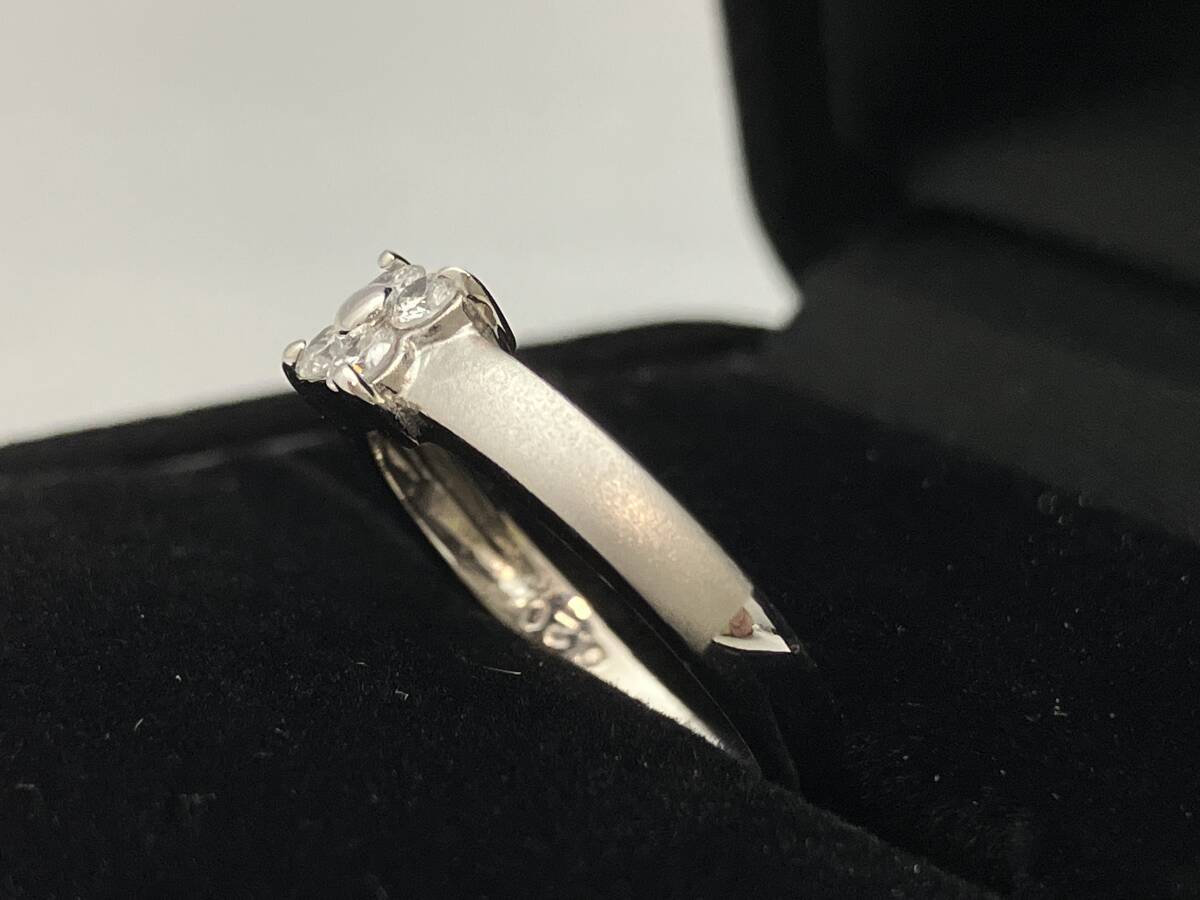 Yahoo!オークション - 【新品仕上済】 K14WG 天然 ダイヤモンド 0.20ct...