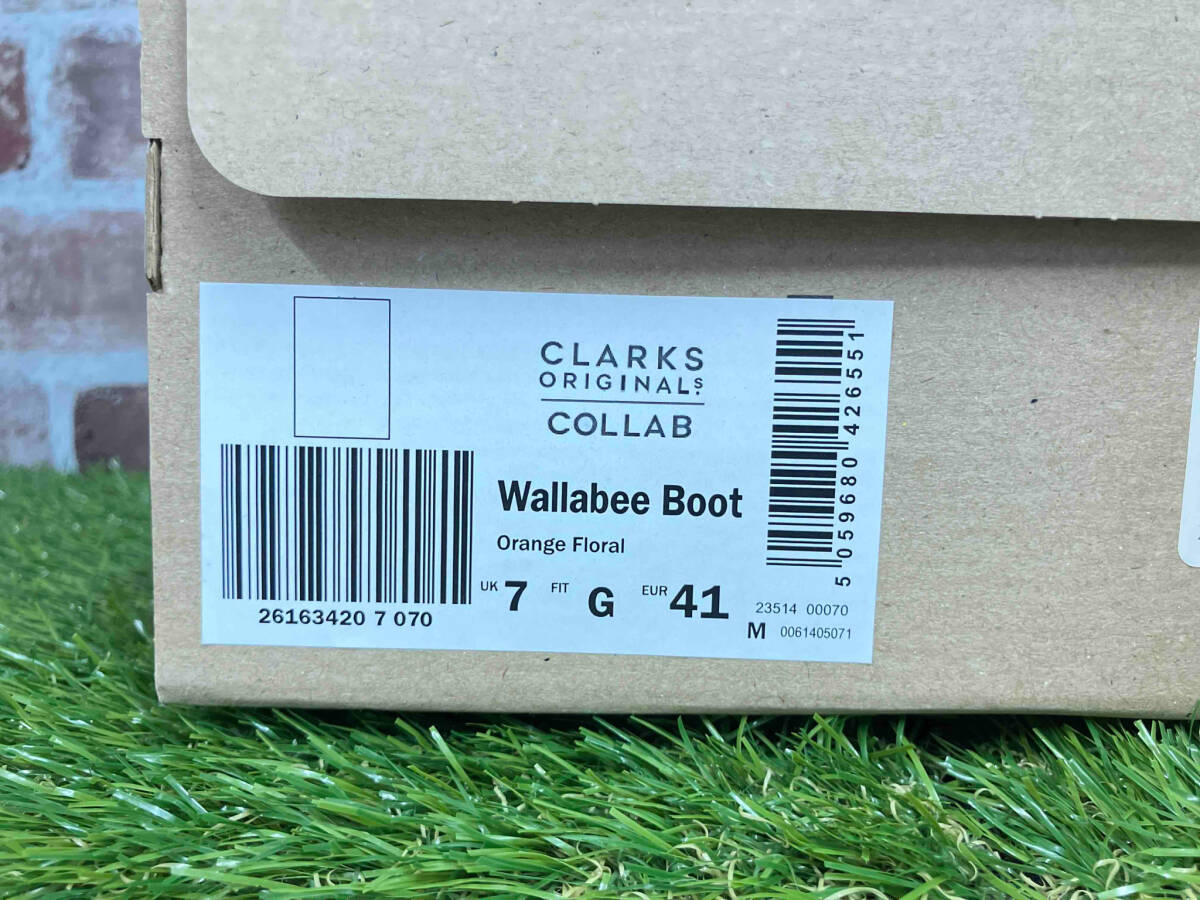 END. X CLARKS ORIGINALS/エンド/クラークスオリジナルス/Wallabee/ワラビー/“OXFORD FLOWERS”/25.5cm/uk7/us8/サイズ41(7.5 ...