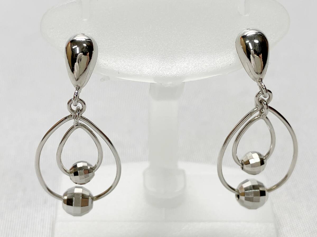 Yahoo!オークション - K14WG ピアス 1.3g スタッドピアス H1.6×W1.0cm