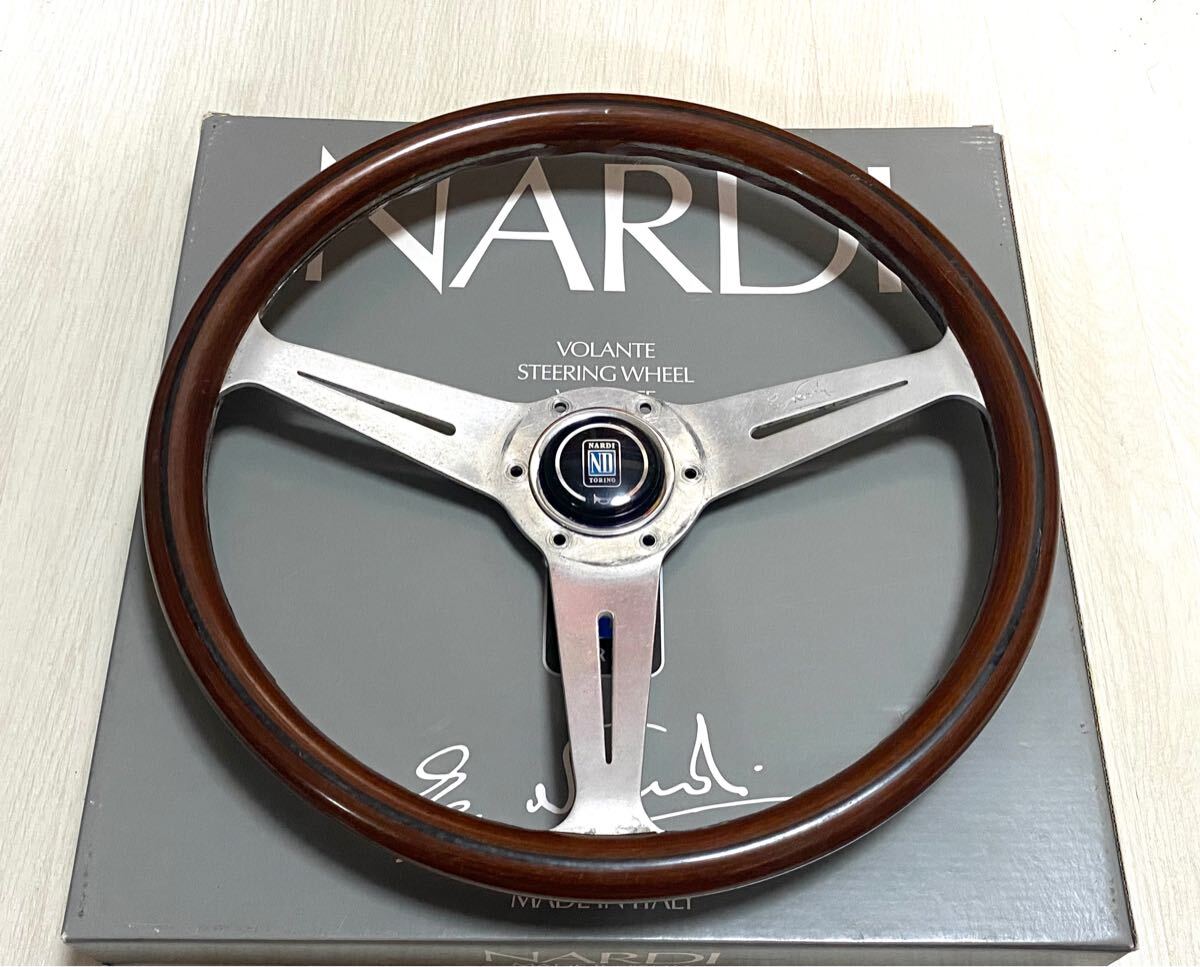 Yahoo!オークション - 【NARDI Classic】36.5Φ ウッドステアリング ナ...