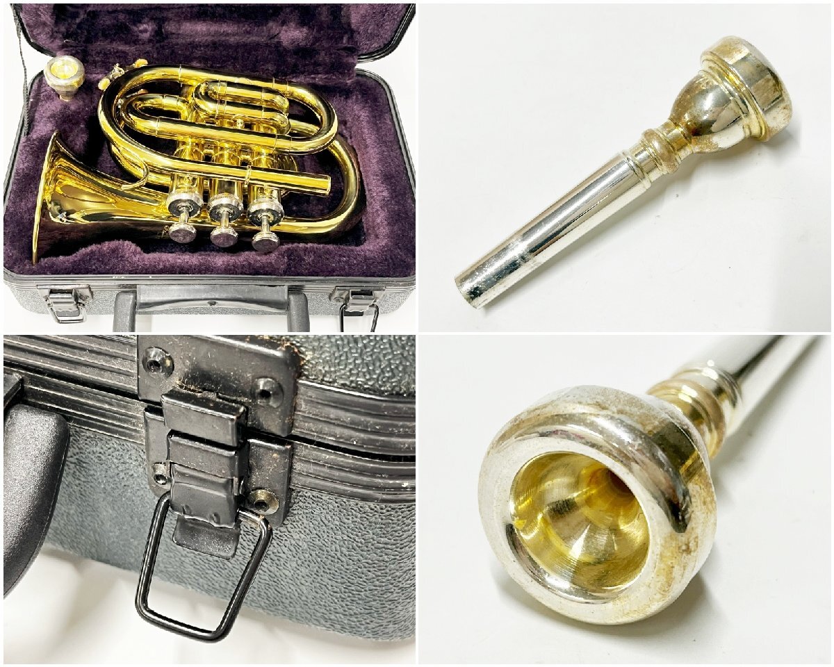 Yahoo!オークション - J.Michael Jマイケル ポケットトランペット 管...