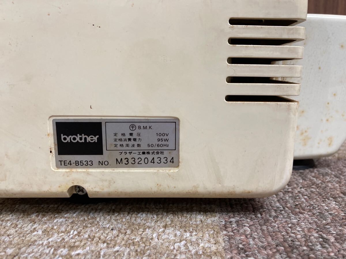 Yahoo!オークション - BROTHER ホームロック ミシン TE4-B533 ブラザー...