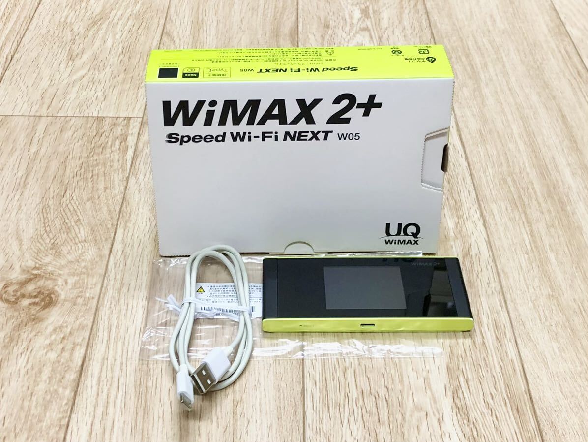 Yahoo!オークション - UQ WiMAX Speed Wi-Fi NEXT W05 ブラック×ライ...