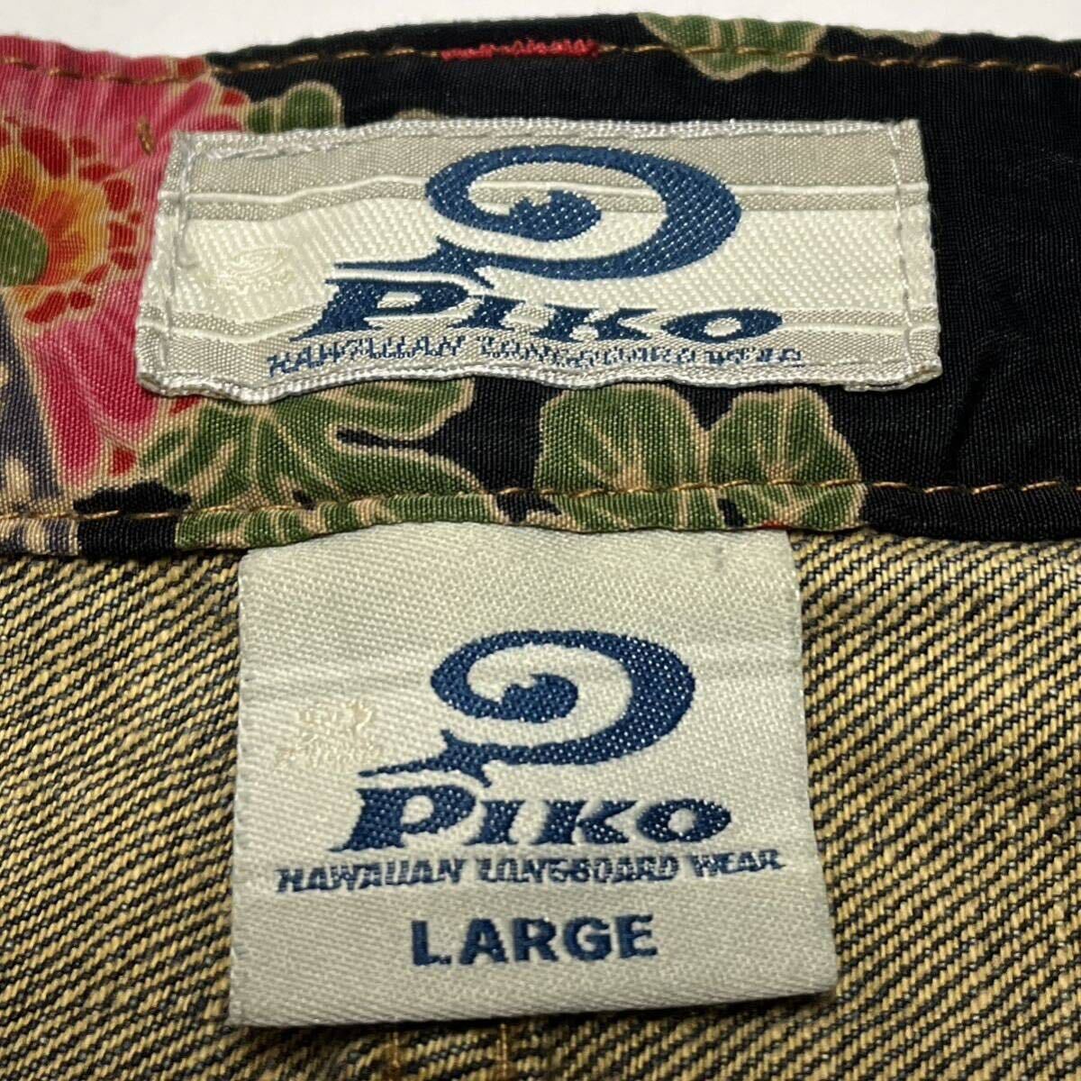 Yahoo!オークション - PIKO ピコ デニムパンツ ジーンズ 和柄 L