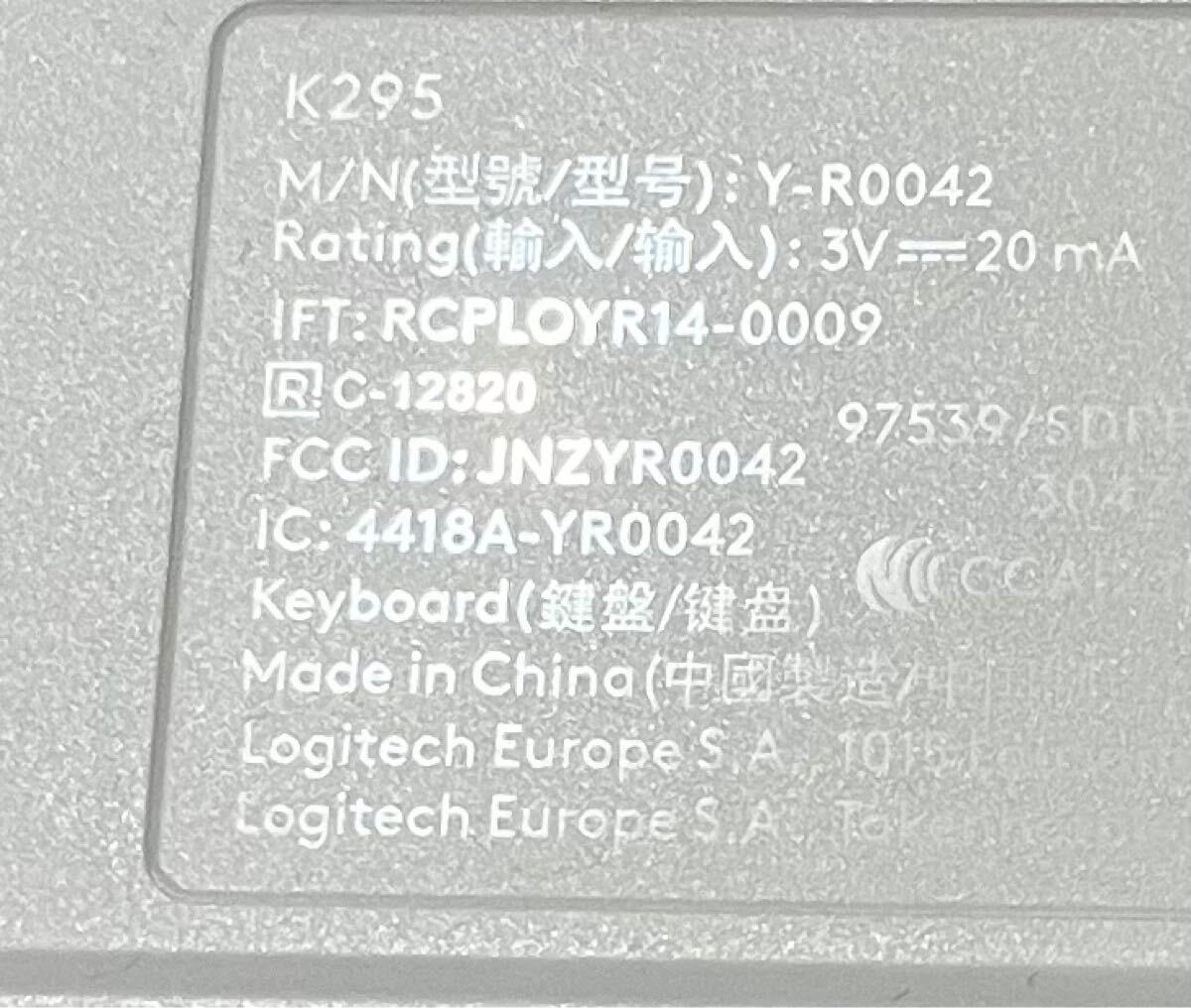 Yahoo!オークション - logicool K295 ワイヤレスキーボード美品2