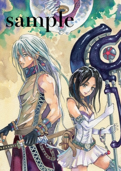 Yahoo!オークション - オリジナル 手描きイラスト「戦人」A4