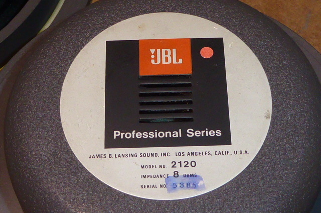 Yahoo!オークション - JBL 2120 ジェイビーエルの25cmフルレンジ（ペア...
