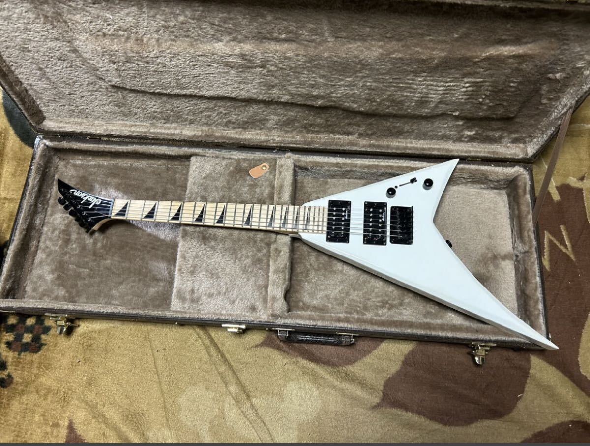 Jackson ジャクソン ランディーVミニ Jackson JS Series RR Minion JS1XM-Snow White 専用ケース付き デカロゴ 旅にお供に最適(ジャクソン ...