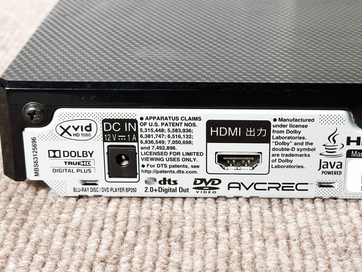 Yahoo!オークション - 2020年製 中古 LG BP250 ブルーレイ/DVDプレー...
