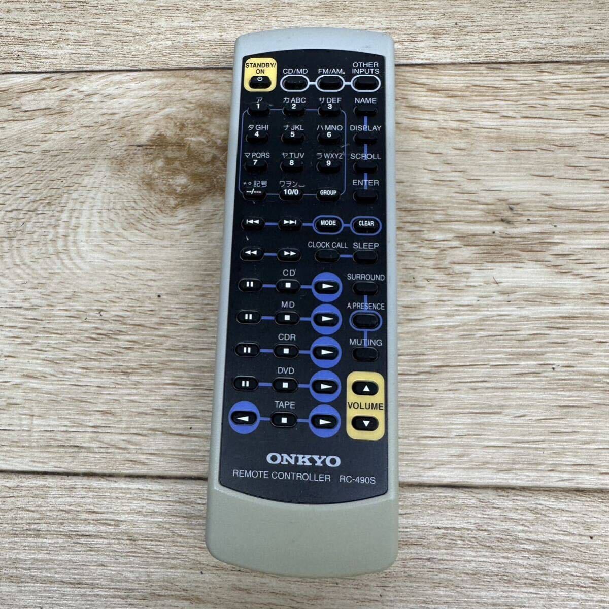 Yahoo!オークション - ONKYO オンキョー オーディオ用リモコン RC-490S...