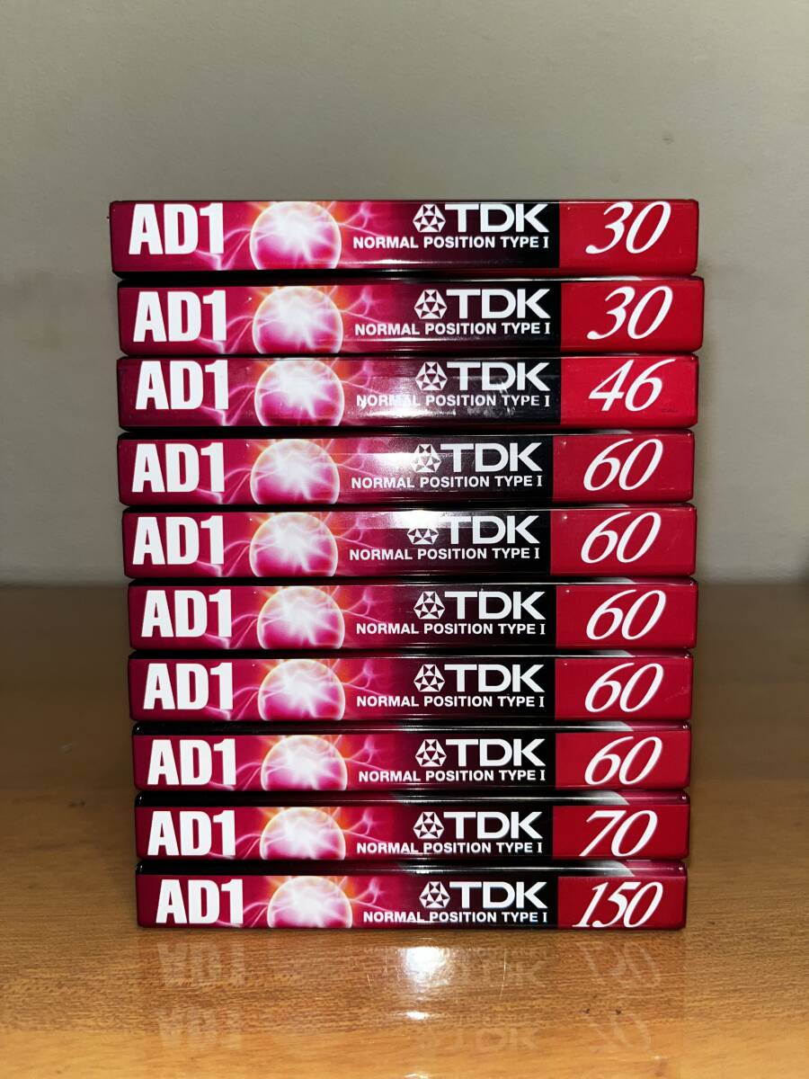Yahoo!オークション - 【未開封】TDK カセットテープ AD1 10本セット⑧...