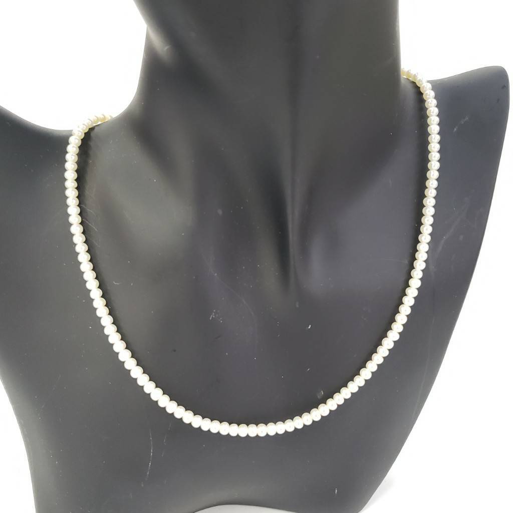 Yahoo!オークション - x/x/M103-529 パール ネックレス K18 750 重量 ...