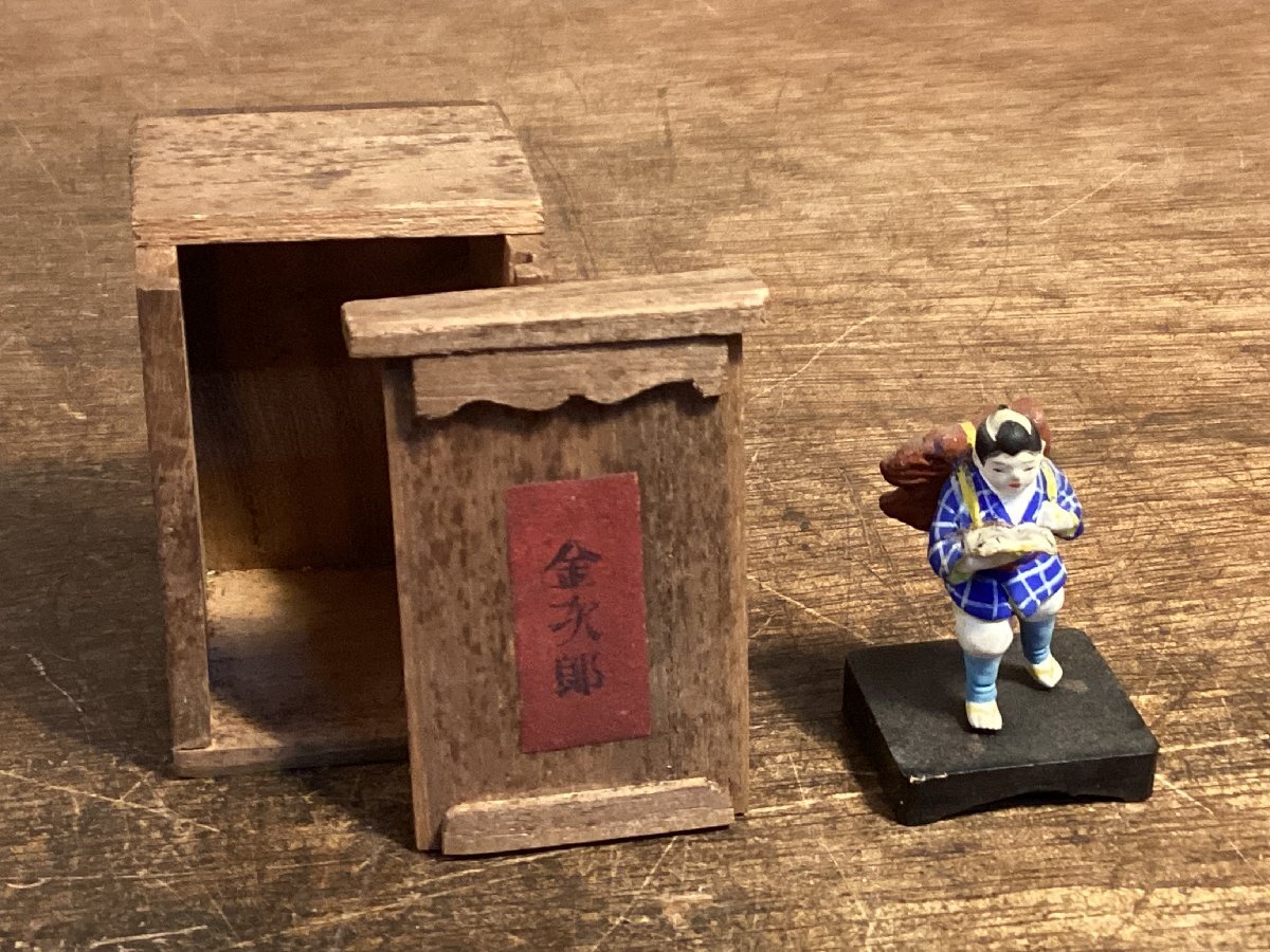 Yahoo!オークション - SS-5962 送料込 人形 金次郎 木箱入り ミニサイ...