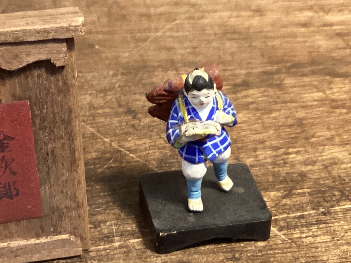 Yahoo!オークション - SS-5962 送料込 人形 金次郎 木箱入り ミニサイ...