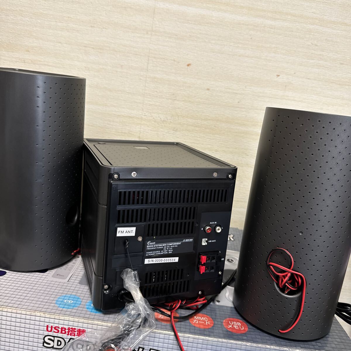 Yahoo!オークション - t10-83 Cquest SD CD システムミニコンポ JY-SDC...