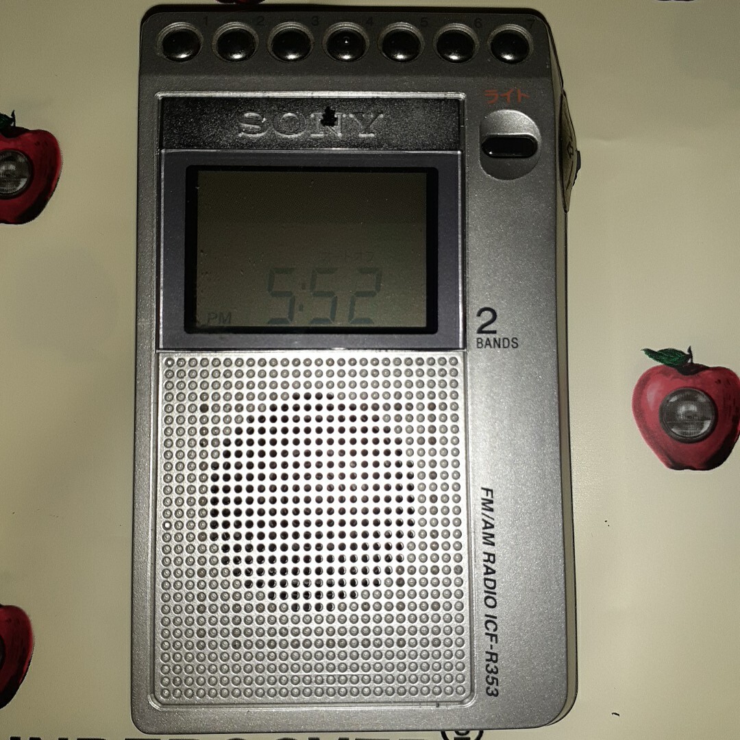 Yahoo!オークション - SONY ソニー ポケットラジオ ICF-R353 カバー付...