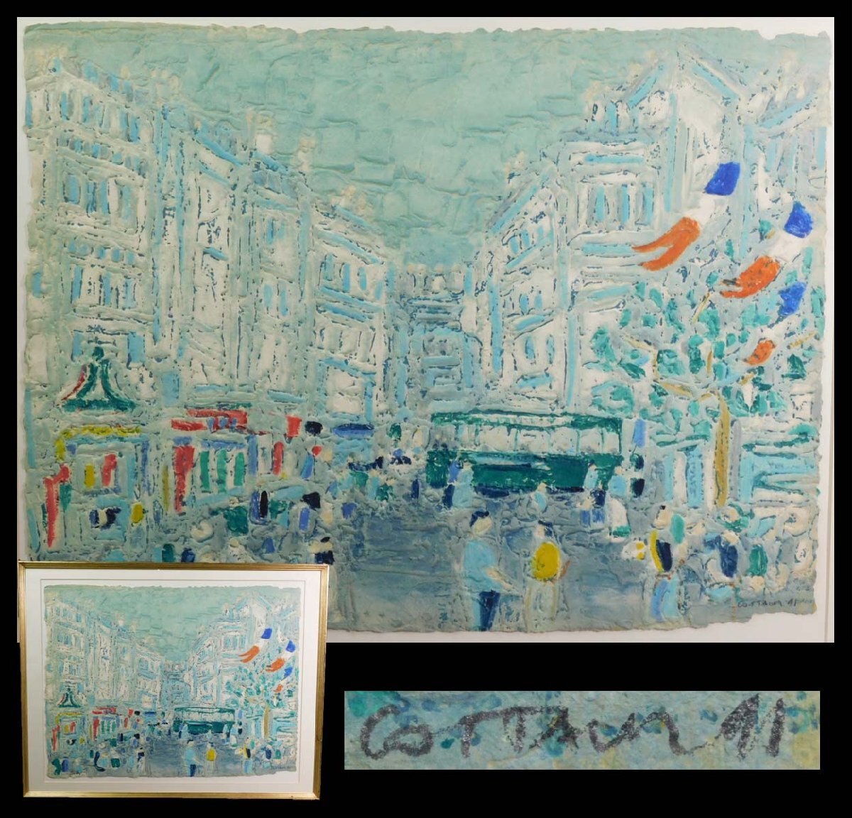 Yahoo!オークション - Andre Cottavozアンドレ・コタボ パリの街 カー...