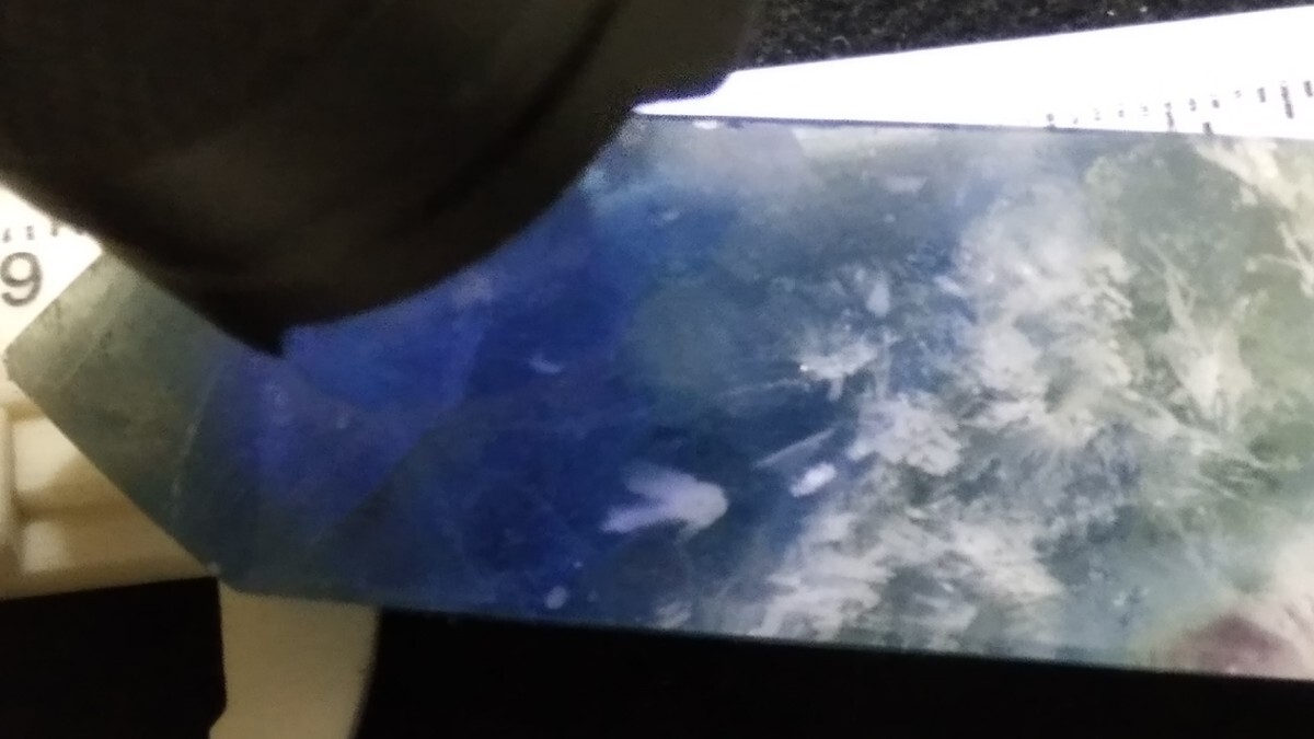 Yahoo!オークション - B1008-フローライト 四角柱 44.6g