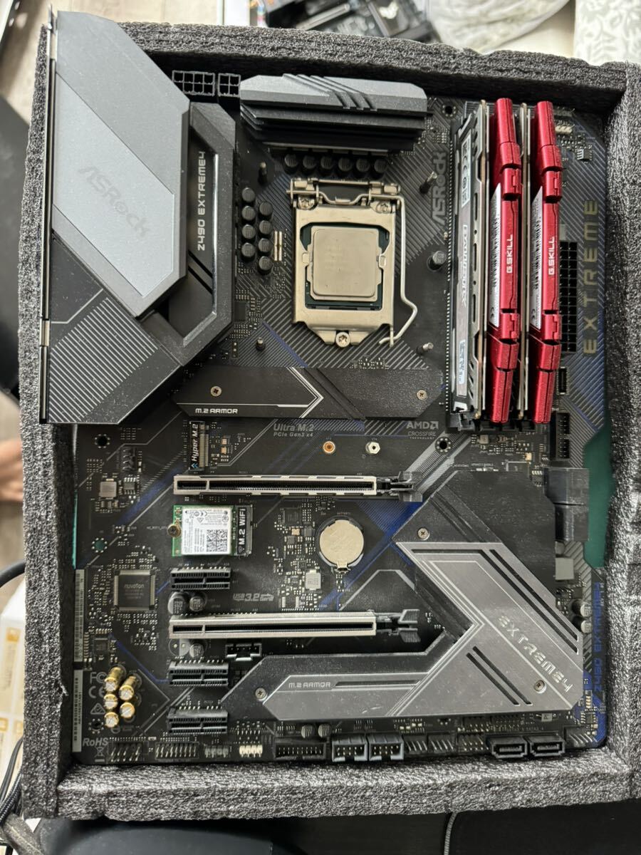 Yahoo!オークション - マザーボード asrock z490 extreme4 + intel CPU...