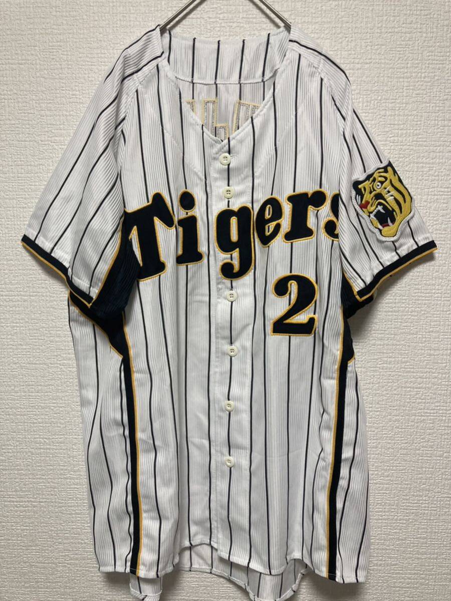 Yahoo!オークション - 背番号2 阪神タイガース 城島 健司 刺繍 ユニホ...