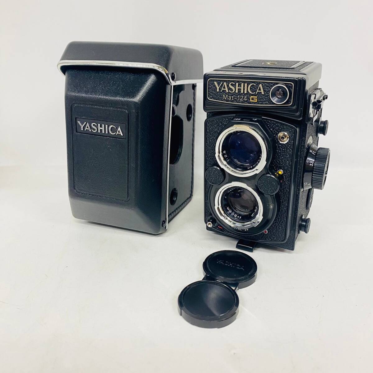 1円~ 動作未確認 ヤシカ YASHICA Mat-124G Yashinon 1:2.8 1:3.5 f=80mm 二眼レフ フィルムカメラ 単焦点レンズ ケース付き J181926(ヤシカ ...