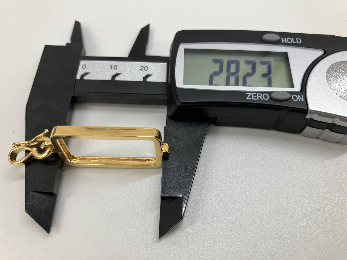 Yahoo!オークション - 【50】ペンダントトップ 枠 金メッキ K24IG 10g ...