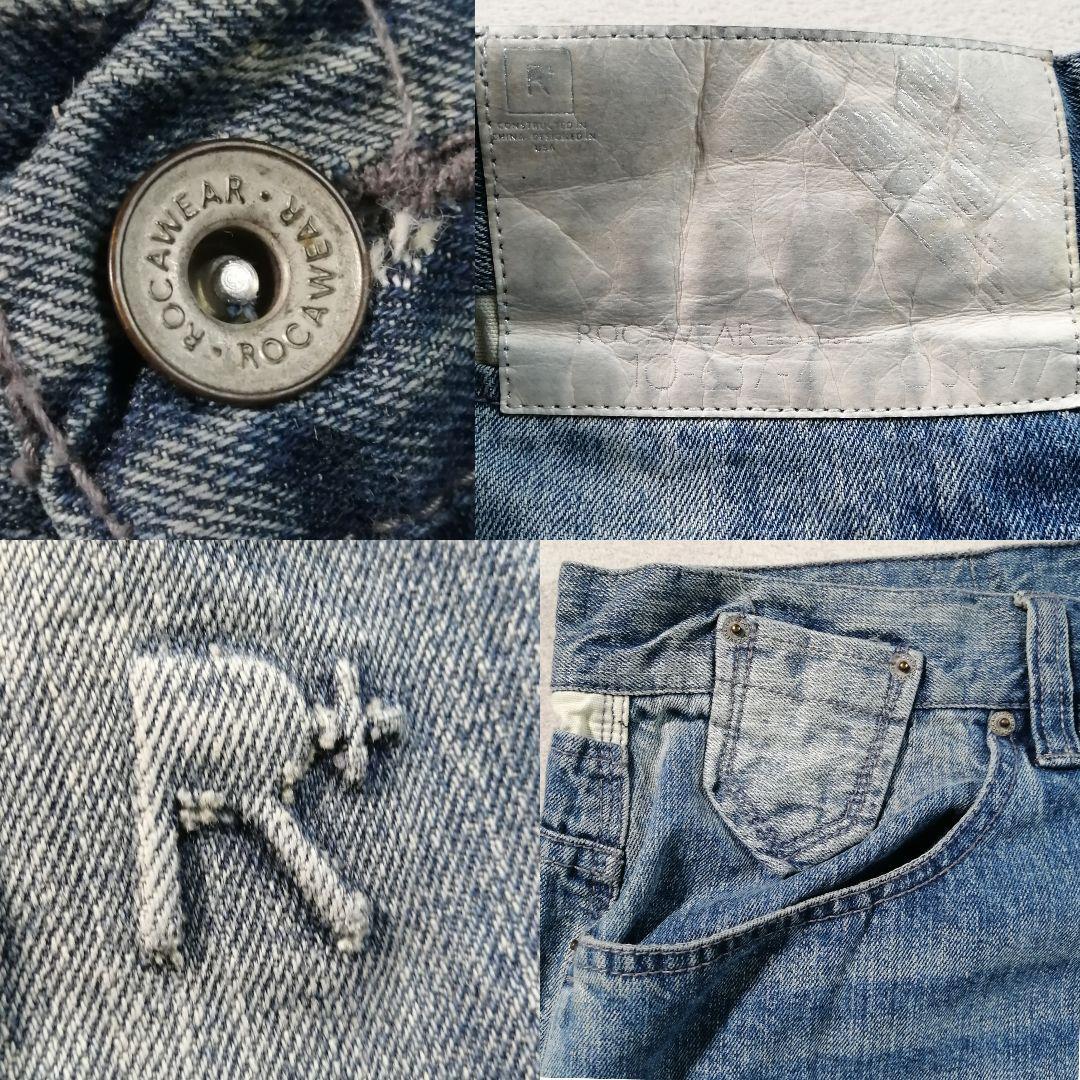 00s ROCAWEAR ロカウェア 極太バギーパンツ デニム ジーンズ 00s ROCAWEAR ロカウェア 極太バギーパンツ デニム ジーンズ