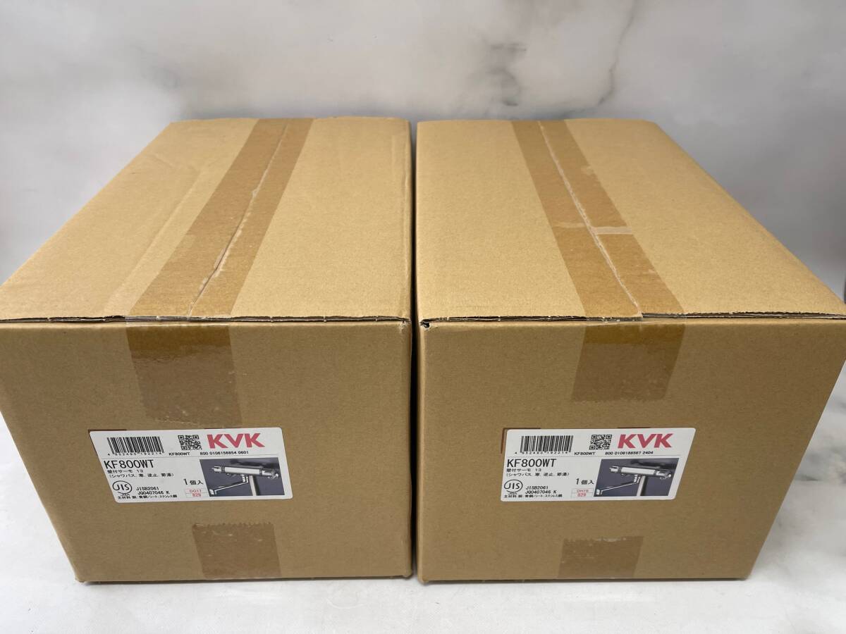 Yahoo!オークション - 【2箱おまとめ】未開封・未使用品 KVK KF800WT ...