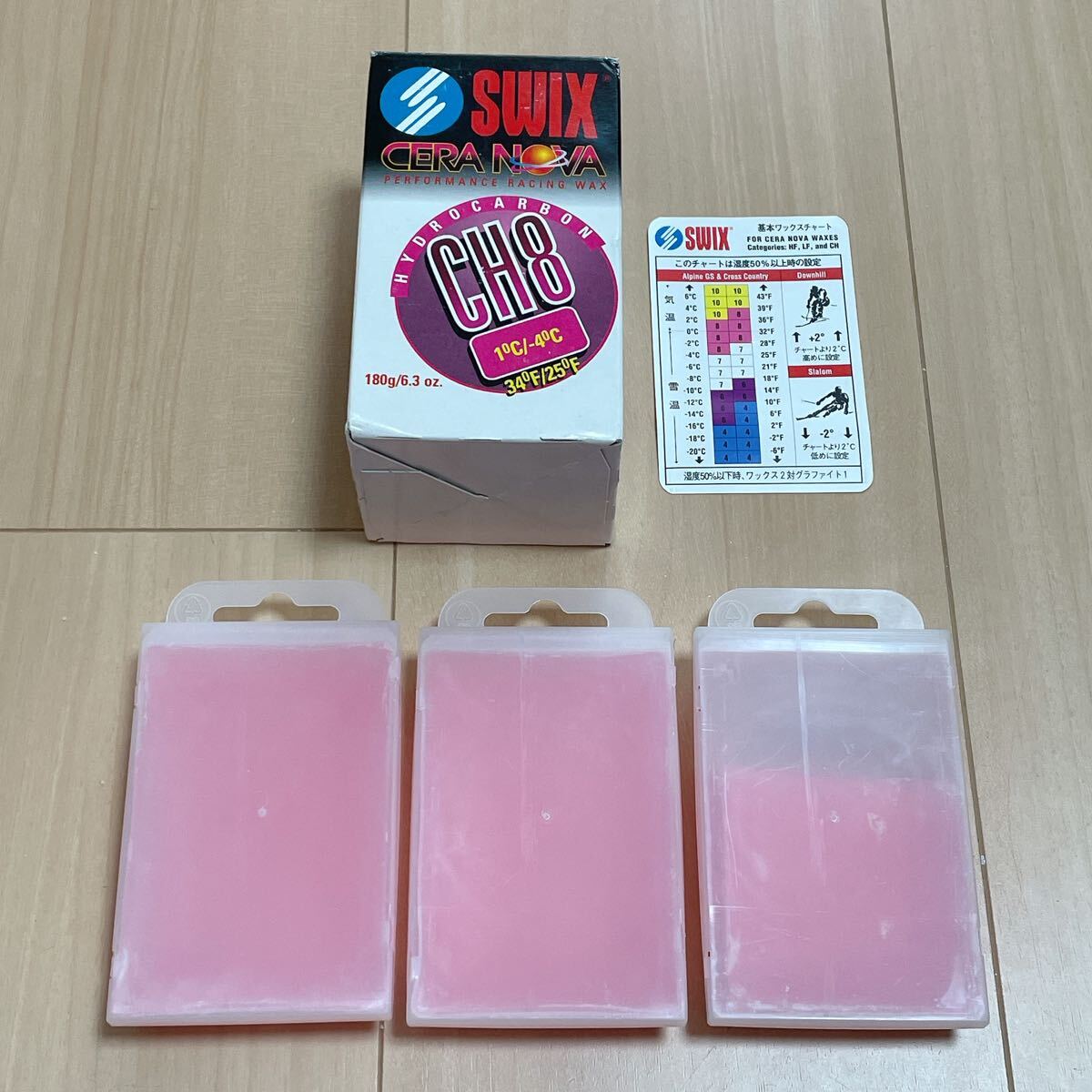 Yahoo!オークション - SWIX CH8 1℃\-4℃ スキー スノーボード WAX ワ...