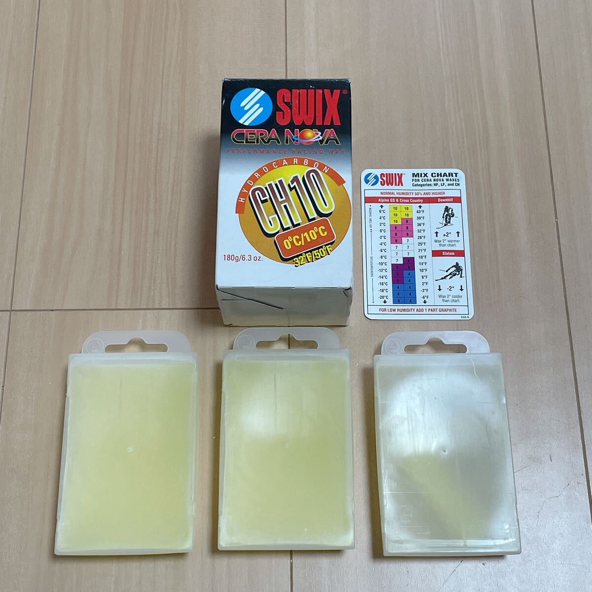 Yahoo!オークション - SWIX CH10 0°C/10°C スキースノーボードWAX ワ...
