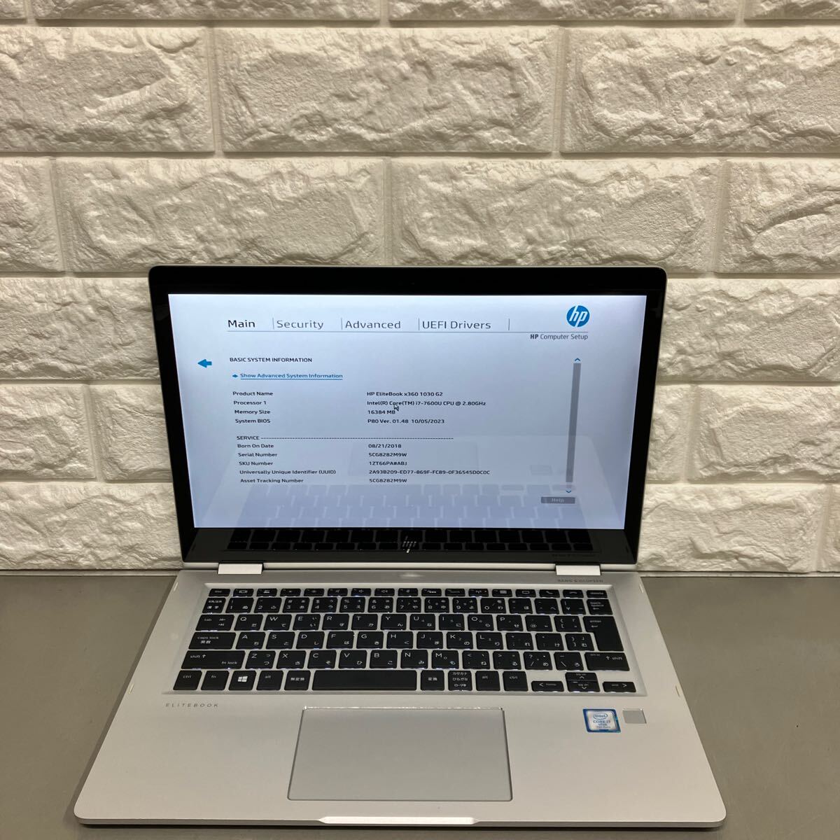 Yahoo!オークション - C132 HP EliteBook x360 1030 G2 Core i7 7600U ...