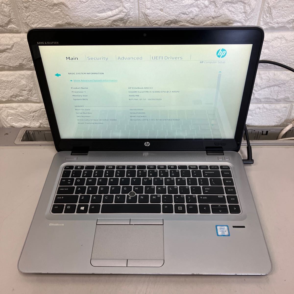 Yahoo!オークション - L124 HP EliteBook 840 G3 Core i5 6300U メモリ...