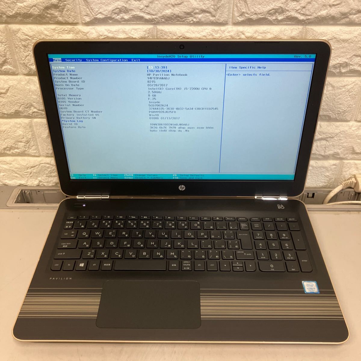 Yahoo!オークション - L142 HP Pavilion 15-au108TU Core i5 7200U メ...