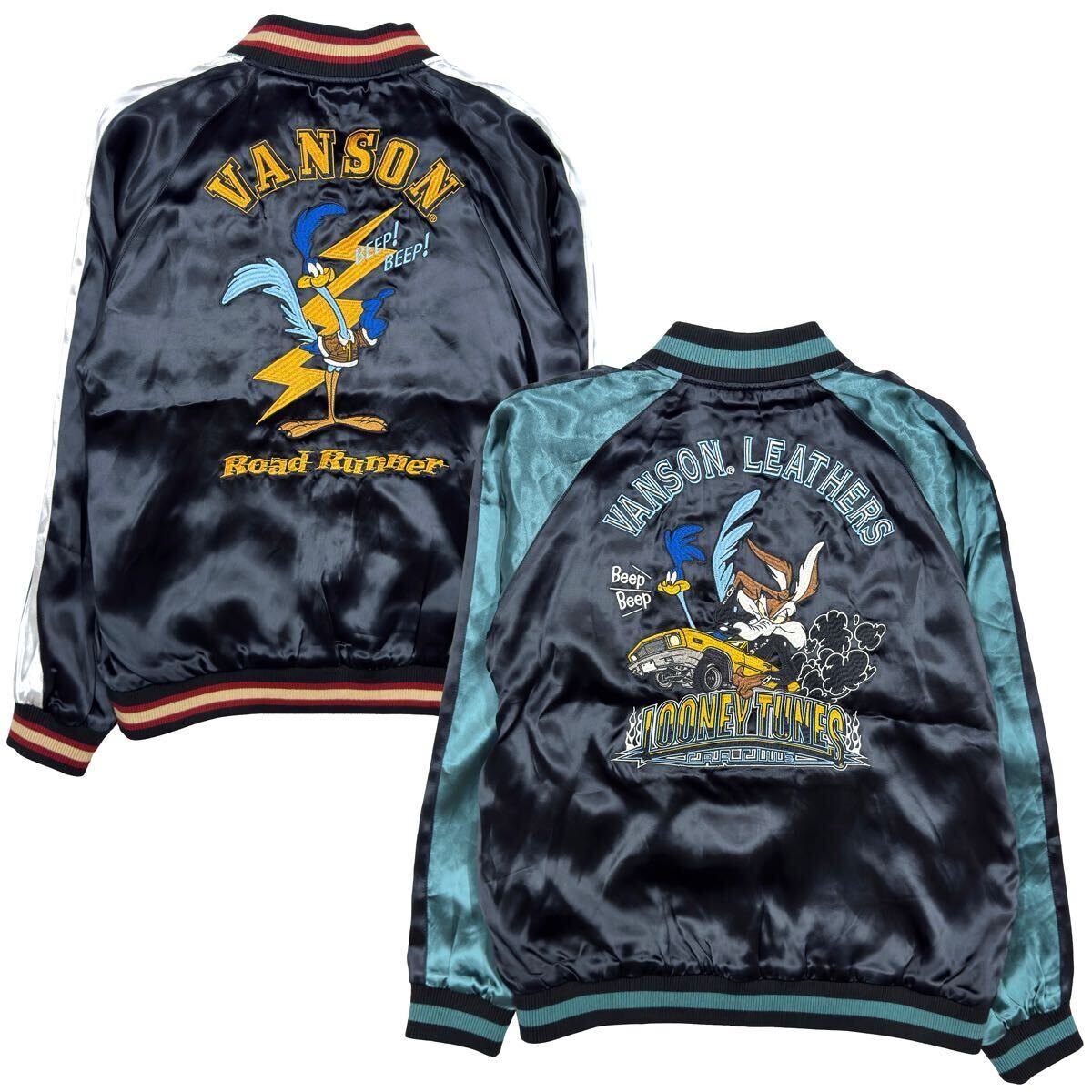 VANSON × LOONEY TUNES バンソン ルーニーチューンズ コラボSKA レーヨン リバーシブル スカジャン LTV-2405 ブラック Lサイズ(ジャケット、上着)｜売買された ...