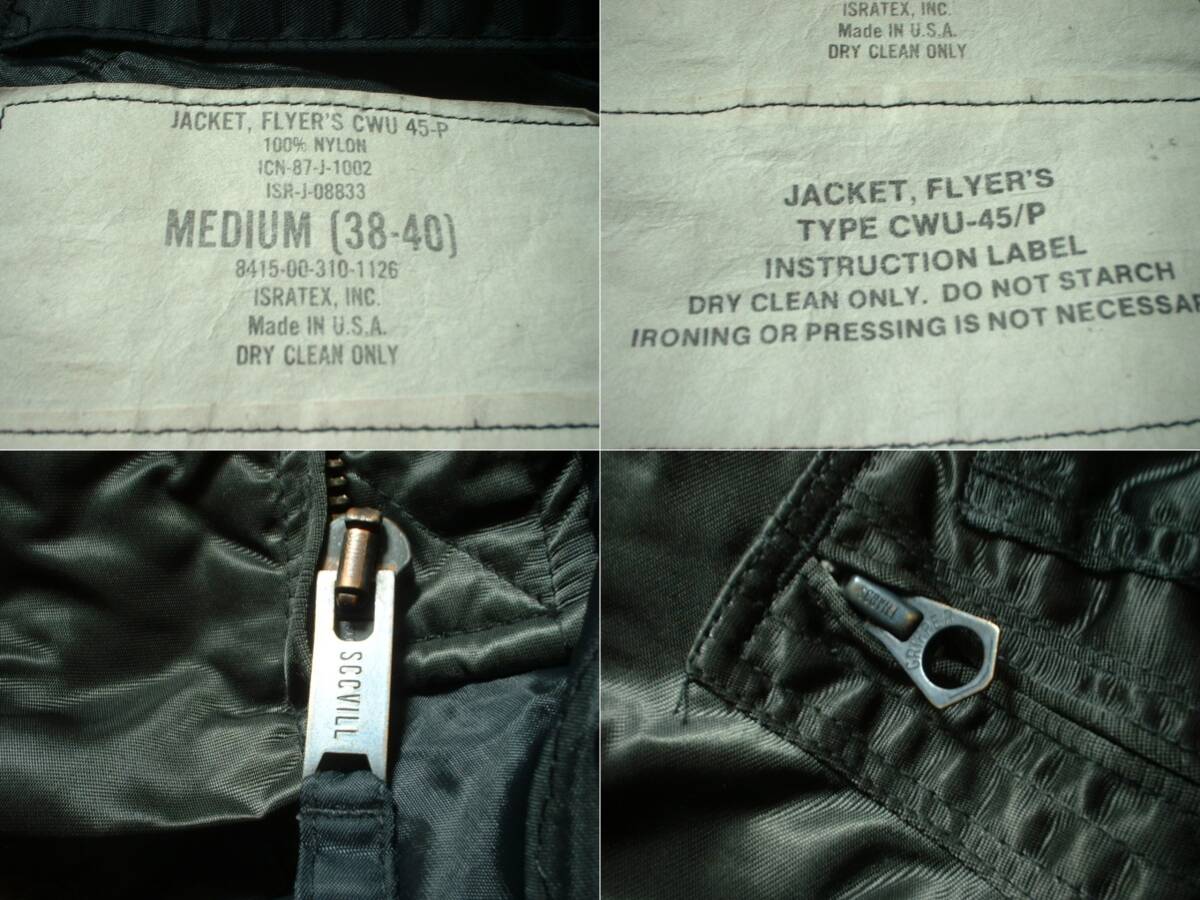 Yahoo!オークション - 80sビンテージISRATEX INC.ブラックCWU-45Pフラ...