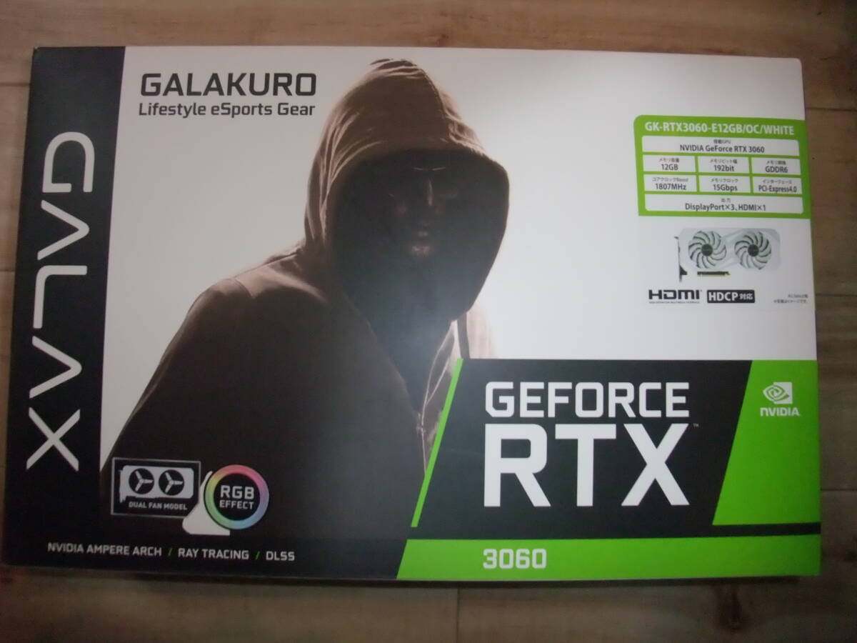 玄人志向 GALAKURO GK-RTX3060-E12GB/OC/WHITE(PCI Express)｜売買されたオークション情報、yahooの商品情報をアーカイブ公開 - オークファン ...