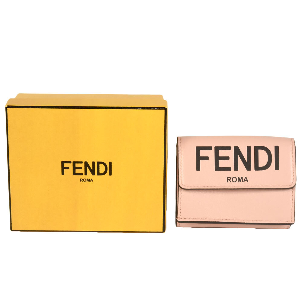 Yahoo!オークション - フェンディ FENDI MICRO TRIFOLD 三つ折り財布 ...