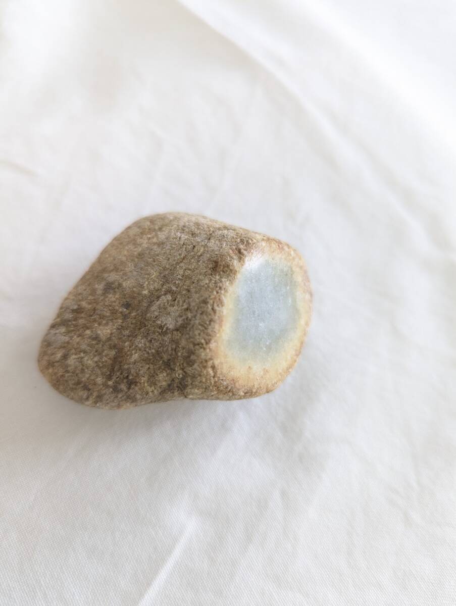 Yahoo!オークション - 129g 天然本翡翠 原石 ブルー グレー 天然石 ヒ...