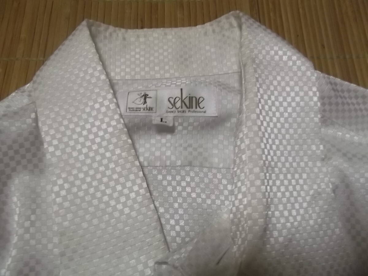 Yahoo!オークション - セキネ Sekine製 社交ダンス用 光沢ある 長袖シ...