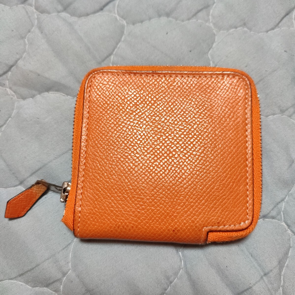 Yahoo!オークション - HERMES エルメス コインケース エプソン オレン...