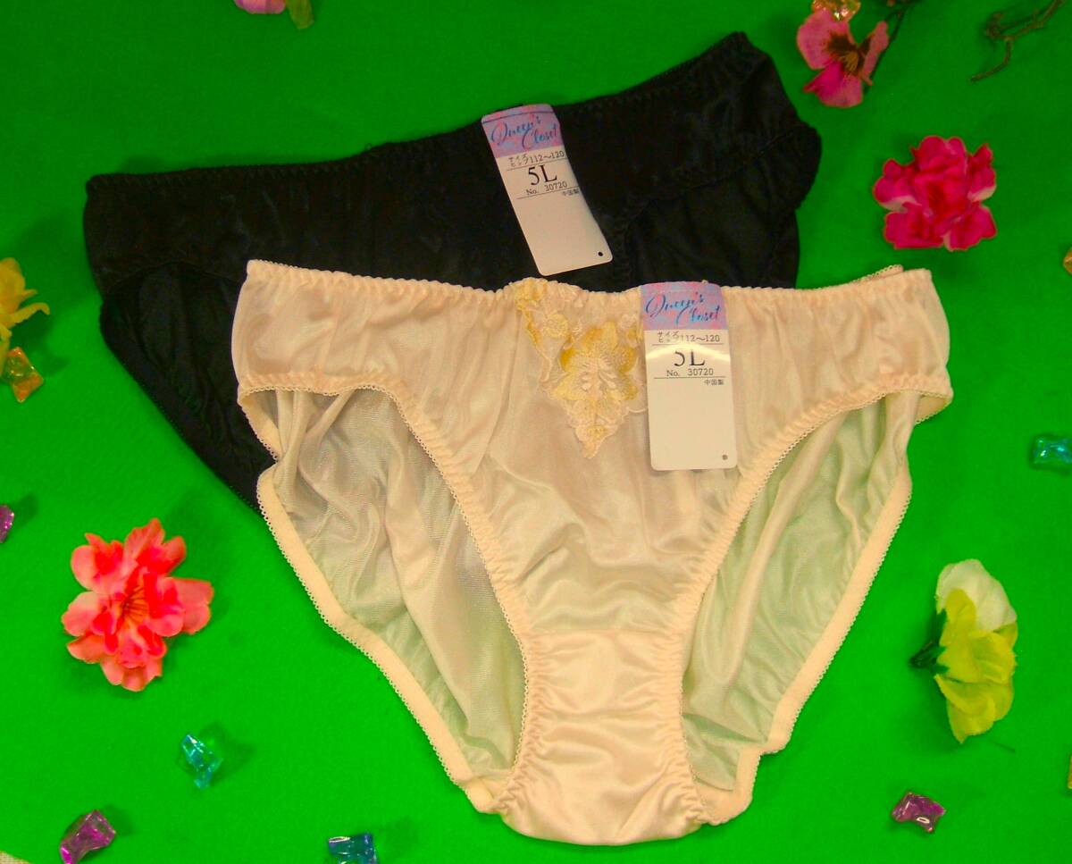 Yahoo!オークション - 【A194】 5L 上品トリコット ショーツ 2枚...