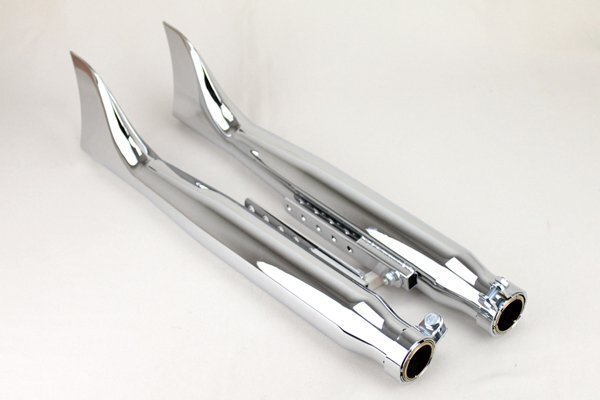 Yahoo!オークション - フィッシュテールサイレンサー左右セット マフラ...